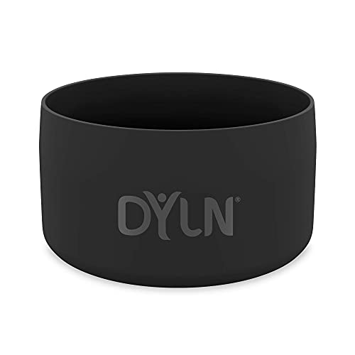 DYLN Protective Silicone Large Bottom Guard for 40 oz DYLN Wide Mouth Alkaline Water Bottles | Anti-Slip & Flexible Boot | Doubles as a Pet Dog Bowl | Black
