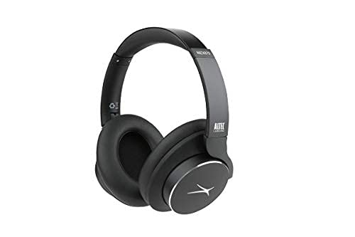 Altec Lansing Comfort Q+ Bluetooth Headphones, Active Noise Cancellation, Comfortable, Quite, Noise Cancelling Headphone, Up to 26 Hours of Playtime, 30 Ft. Wireless Range, Black (Renewed)