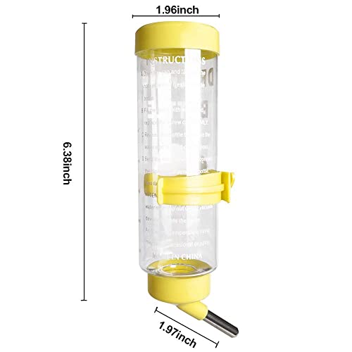 2PCS 8.45 oz No Drip Small Animal Water Bottle, BPA Free Best Water Bottle for Small Pet/Bunny/Ferret/Hamster/Guinea Pig/Rabbit