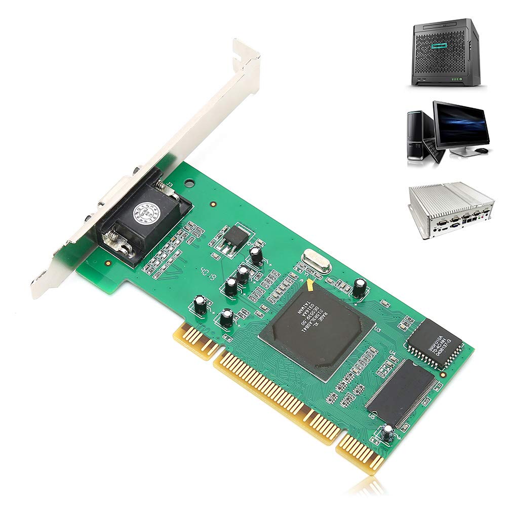 Graphics Card,VGA PCI 8MB 32Bit,Desktop,Computer Accessories,Multi Display,for Rage XL,SDRAM,Metal + Printed Circuit Board,Graphics Video Card,pc Graphics Card