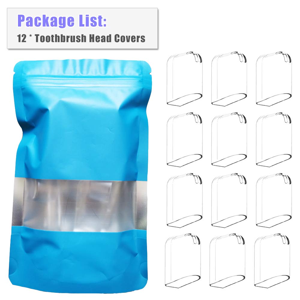 12Pcs PICEROSE Reusable Toothbrush Head Covers Compatible with Philips Sonicare Electric Toothbrush Heads for Healthy Brushing and Storage in Home and Travel