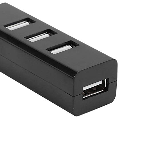 4‑Port Hub, 2Pcs USB2.0 Hub for Notebooks for Desktop Computers(4USB Interface-Black, Pisa Leaning Tower Type)