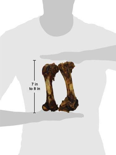 123 Treats - Meaty Dog Bone Treat - Large 100% Natural Pork Chews for Dogs Dog Bones for Aggressive Chewers (Pork, 2 Count)