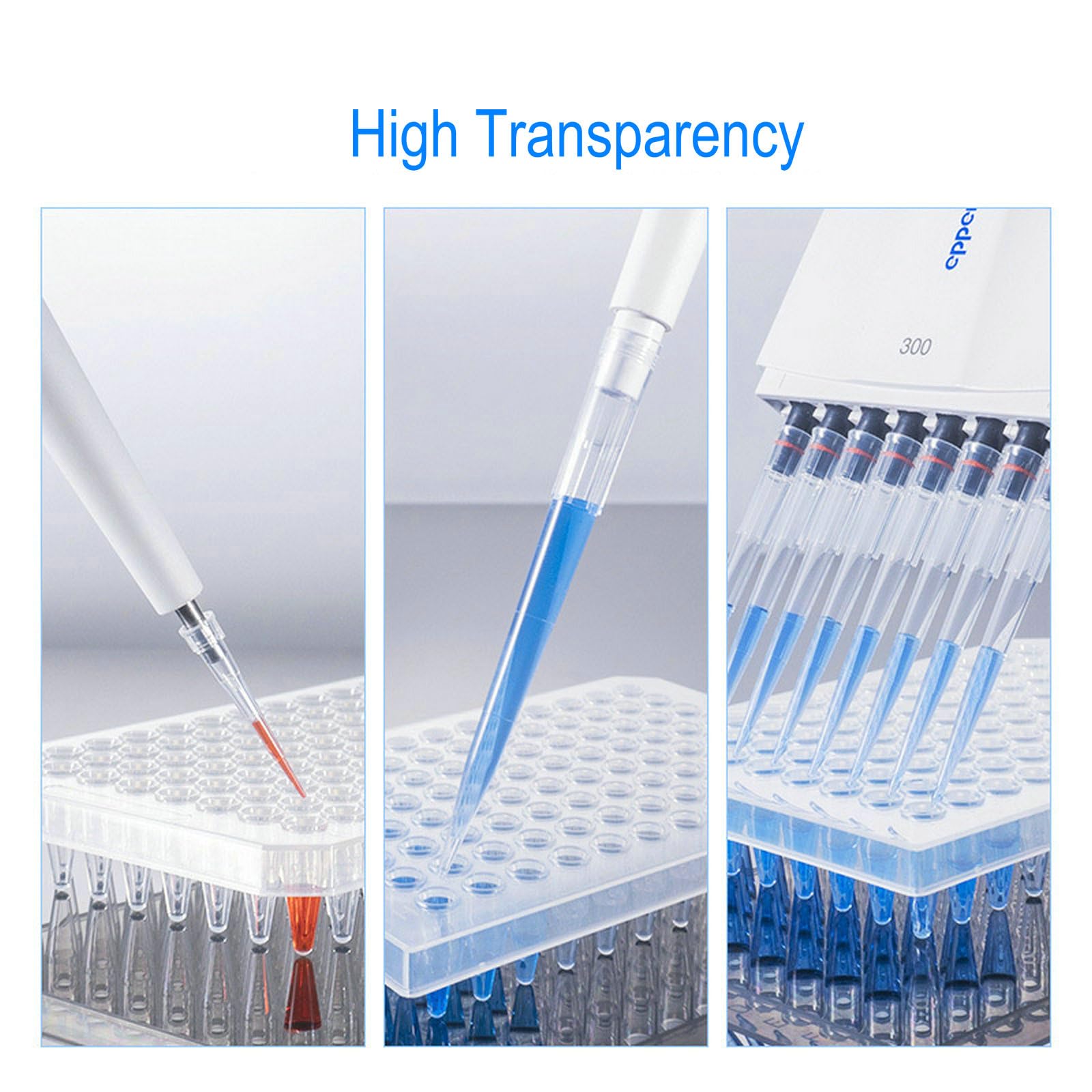1000ul Pipette Tips - Universal Pipette Tips,with Box RNase/DNase Free & Pyrogen Safe, 96 Tips/Rack Pk x 10 Racks (960 Tips)
