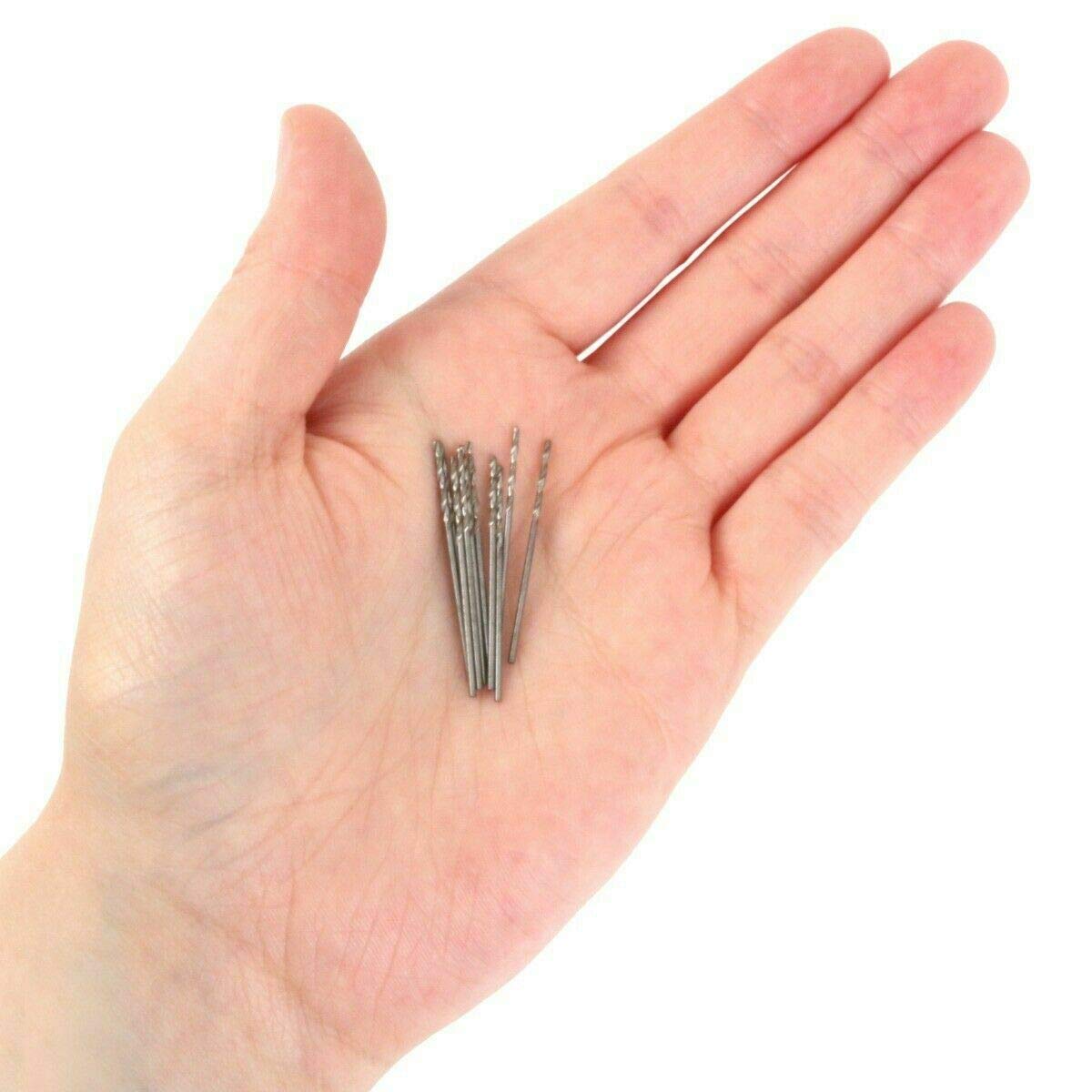 20 Pcs 1.1 mm HSS Micro Twist Drill Bit, Mini High Speed Steel Drill for Wood, Plastic, Soft Metal