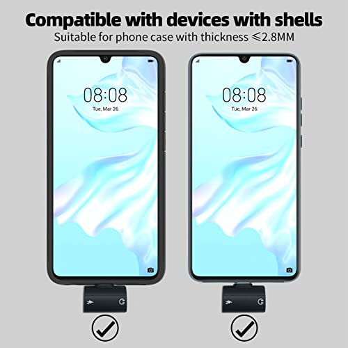 2 in 1 Galaxy Pixel Headphone Adapter, USB C to 3.5mm Aux and 60W PD Charge Adapter Compatible with Samsung S23 S22 S21 S20 S20+ Ultra Note 10 20 Ultra, Google Pixel 7 6 Pro 5 4 XL 3 XL 2XL, Pico 4