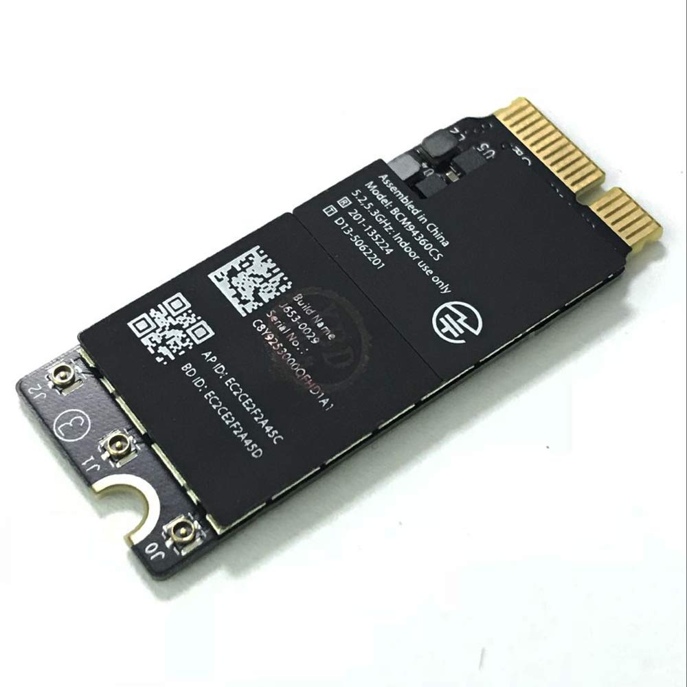 Willhom Airport Wireless Network Card WiFi and Bluetooth 4.0 BCM94360CS BCM94360CSAX Replacement for MacBook Pro 13" and 15" Retina (Late 2013-Mid 2014) A1502 A1398, Mac Mini A1347 (Late 2014)