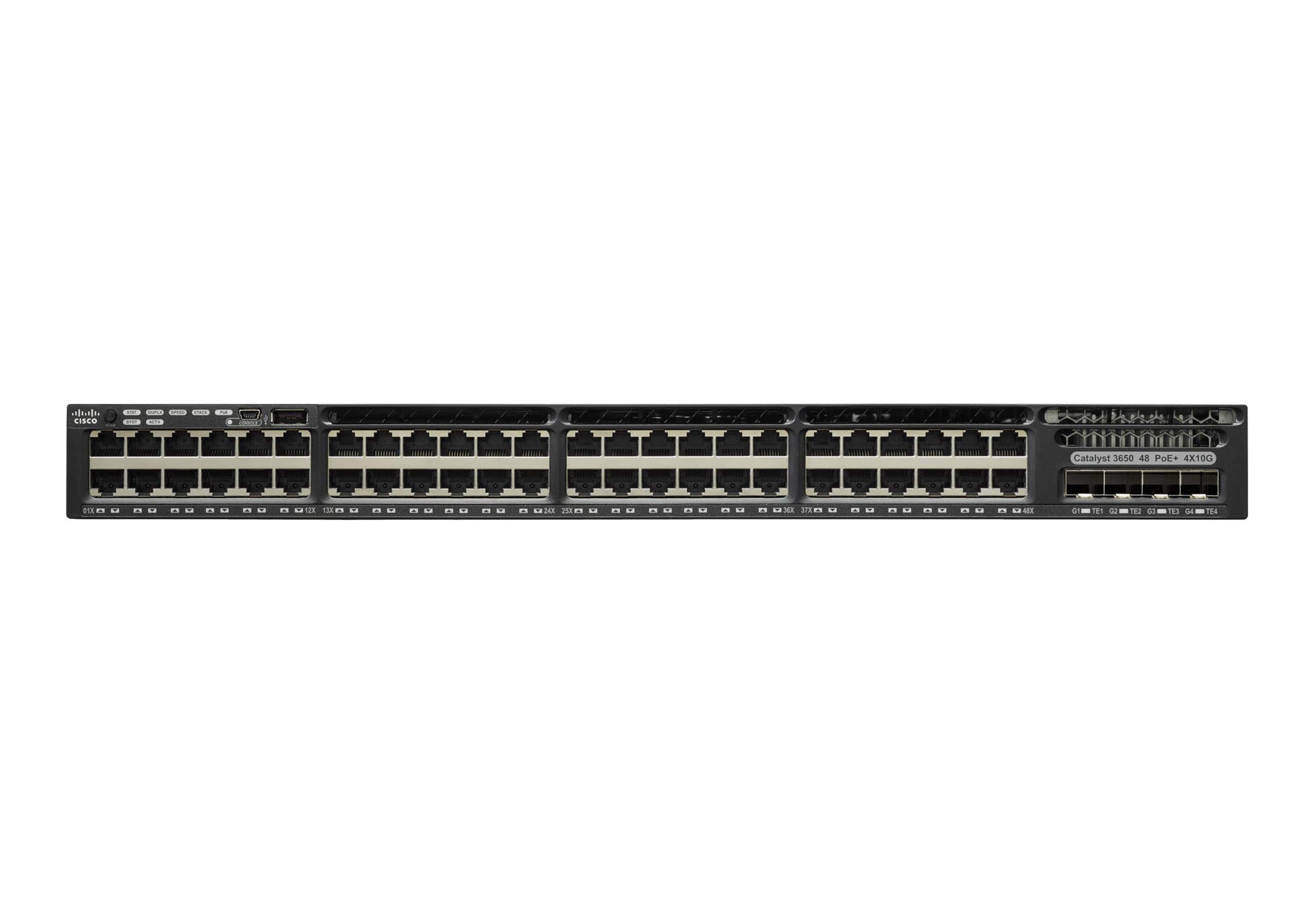 Cisco WS-C3650-48PD-S Catalyst C3650 48-Port PoE Gigabit Ethernet Switch (Renewed)