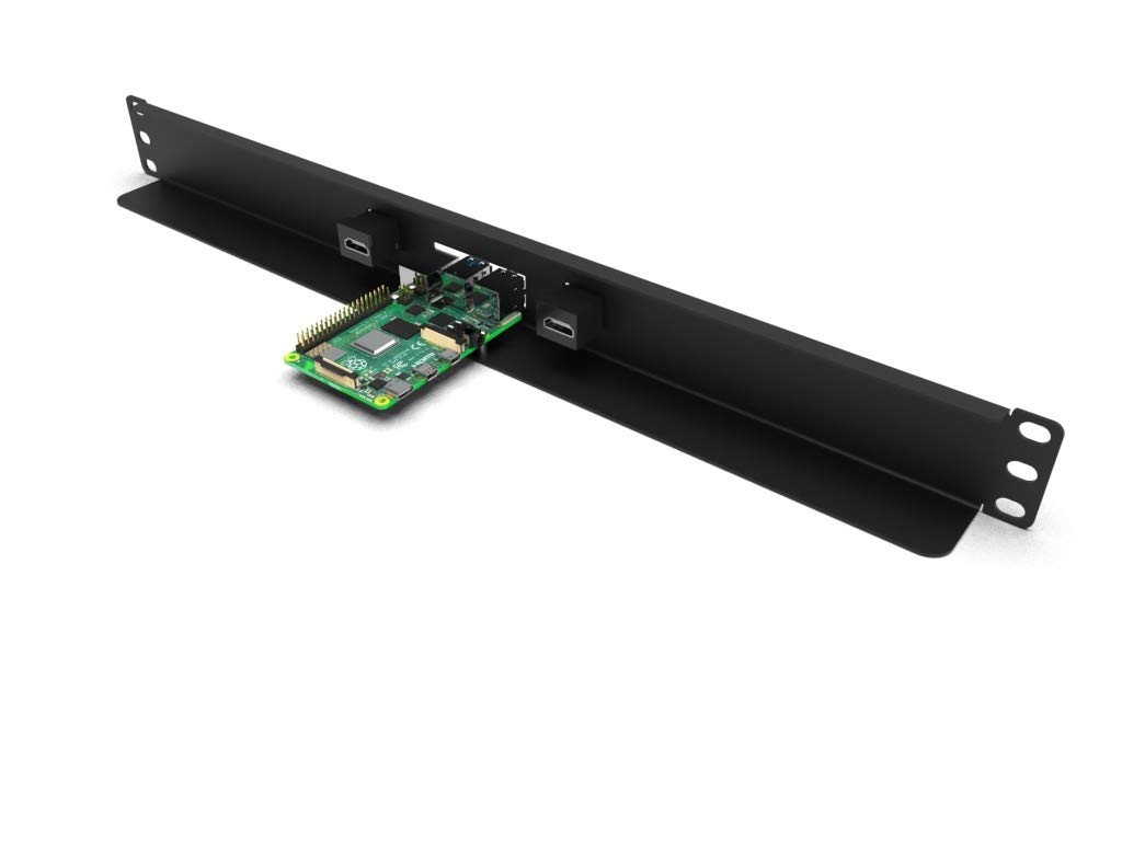 19 inch Rack Mount 1U for 1x Raspberry Pi.