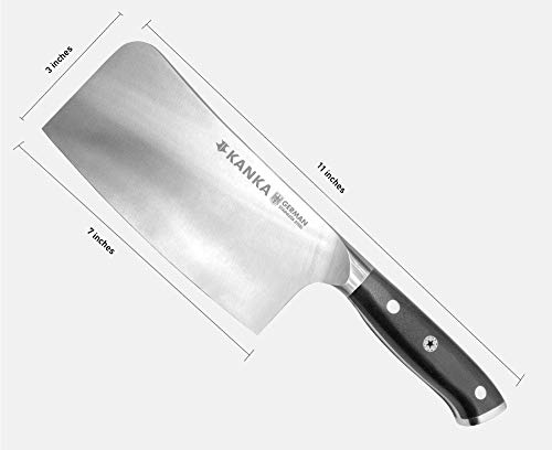 7" Meat Cleaver Professional Stainless Steel Butcher Knife