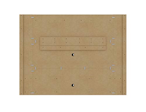 Manhattan Comfort Liberty 70.86 Floating Wall Entertainment Center with Overhead Shelf in Rustic Brown