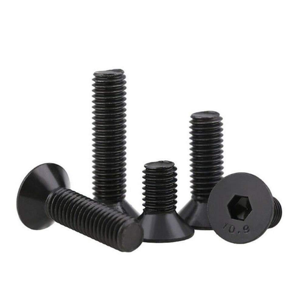 10Pcs M3x22mm Countersunk Flat Head Allen Bolts High Tensile 10.9 Grade Hex Socket Screws (M3x22 mm -10PCS)