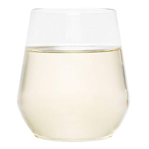 32 count 12 oz Unbreakable Stemless Plastic Wine Champagne Glasses Elegant Durable Reusable Shatterproof Indoor Outdoor Ideal for Home, Office, Bars, Wedding, Bridal Baby Shower