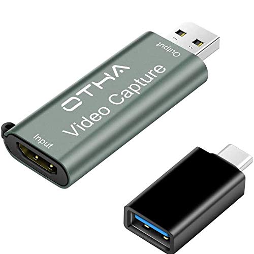 1080p 60fps Video Capture Card,Audio Grabber for Gaming Streaming,Compatible with Nintendo Switch, PS3/4, Xbox One