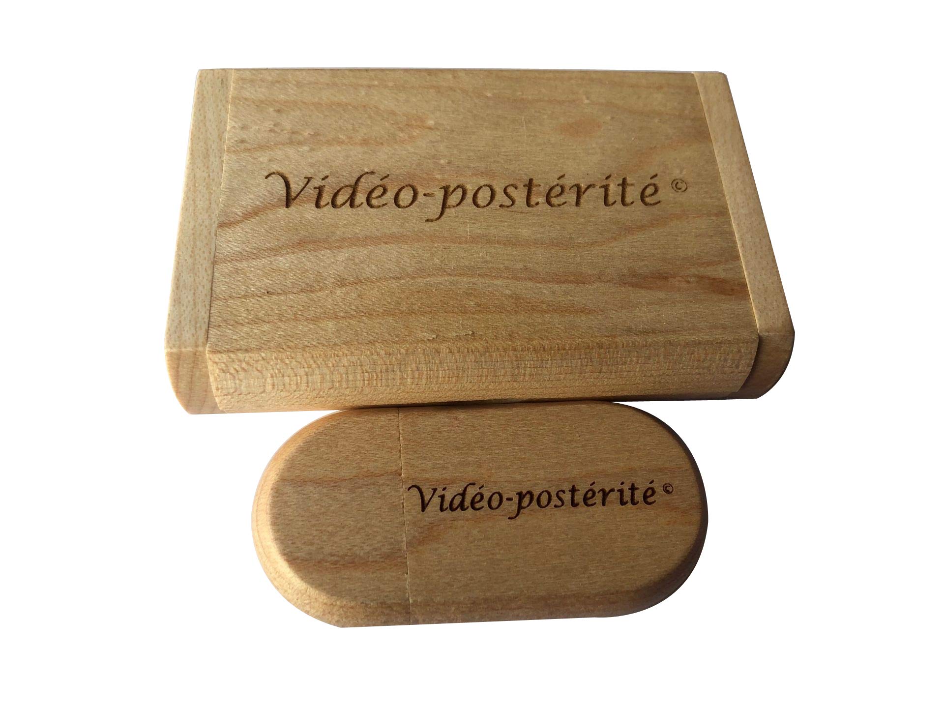 10PCS Maple Wood 2.0/3.0 USB Flash Drive with Wooden Box(Free Laser Engraving Logo)(2.0/8GB)