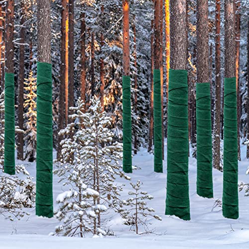 2 Pack Tree Protector Wraps, Total 130 Foot Winter-Proof Tree Trunk Guard Shrub Plants Antifreeze Bandage Protector Wrap Tree Protection for Keep Warm and Moisturizing, Tree Wraps to Protect Bark