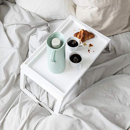 Aerglo IKEA Klipsk Multipurpose Foldable Bed Tray, 56 x 36 x 26 cm (White)