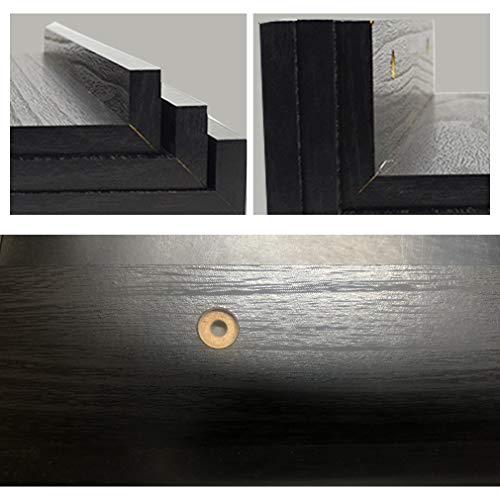 24 Inch Black Wall Mounted Floating Shelves Set of 3, Picture Shelving Ledge for Kitchen, Living Room, Bedroom, Office