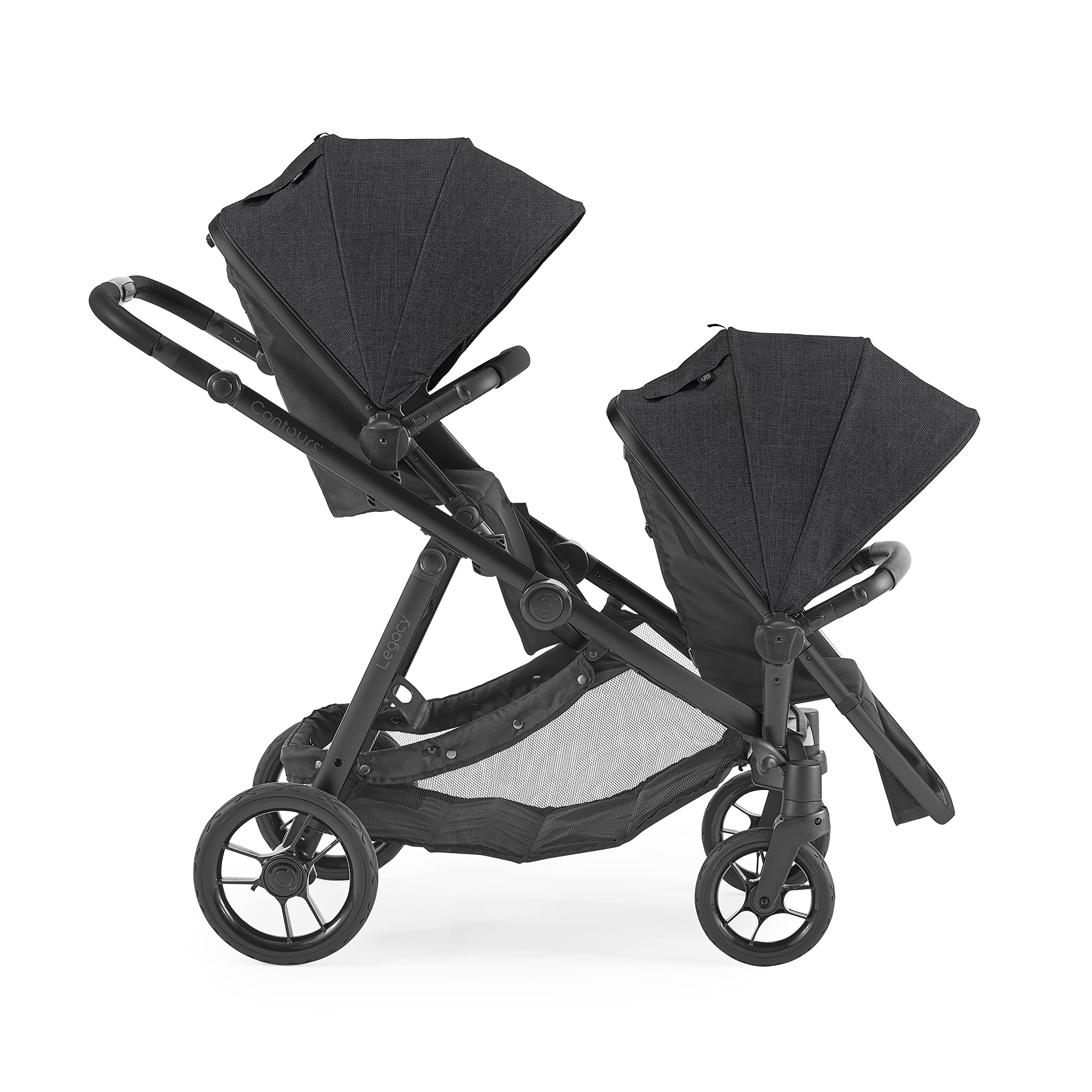 Contours Legacy Stroller Second Front Seat Accessory, Convert Your Legacy Stroller from Single to Double Mode, No Accessories Needed, (Front Position Only) - Carbon Gray