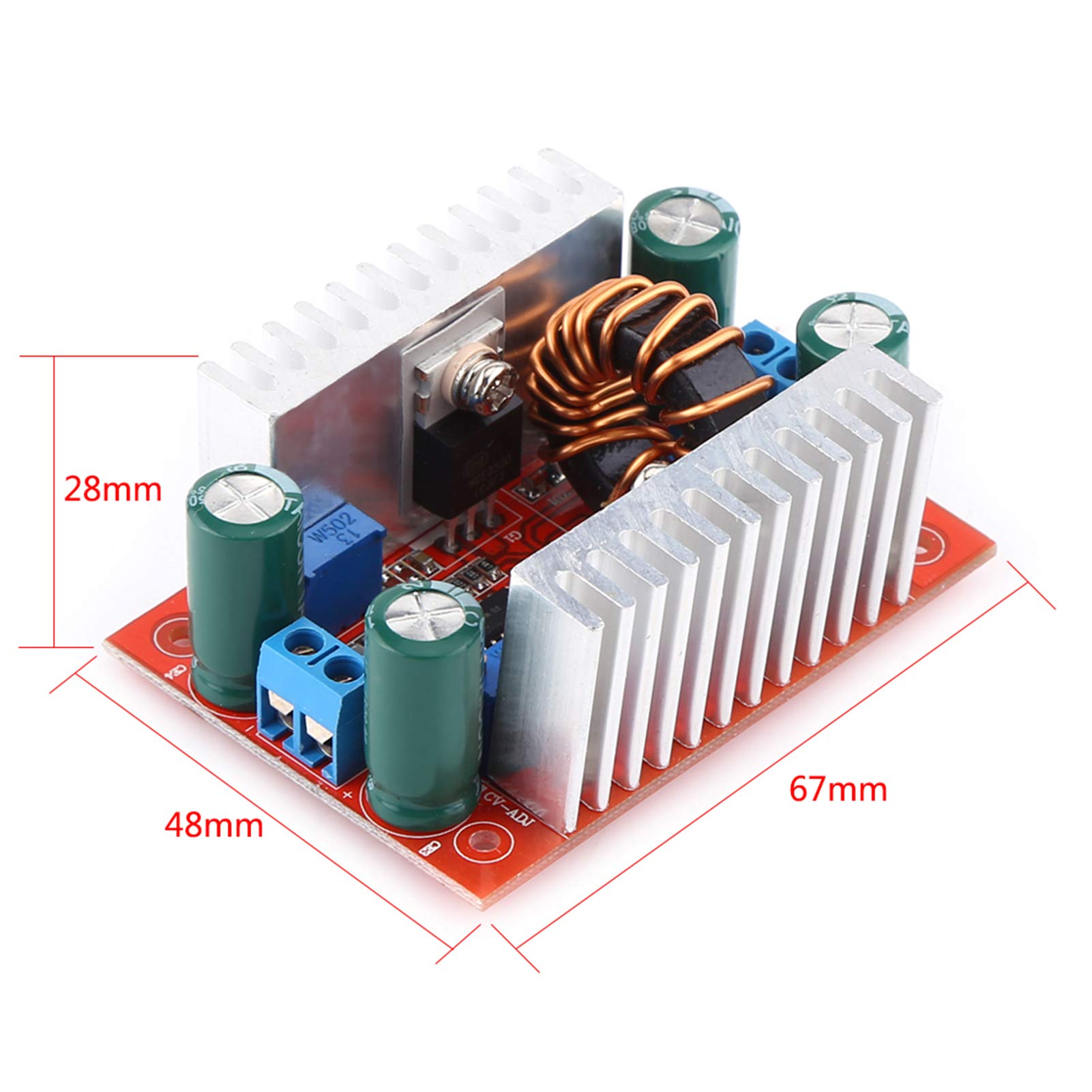 400W DC DC Step Up Boost Converter,DC8.5V 50V to DC10V 60V Constant Current Power Supply Module Voltage Adjustable Module for Electric Product LED Light Solar Panels