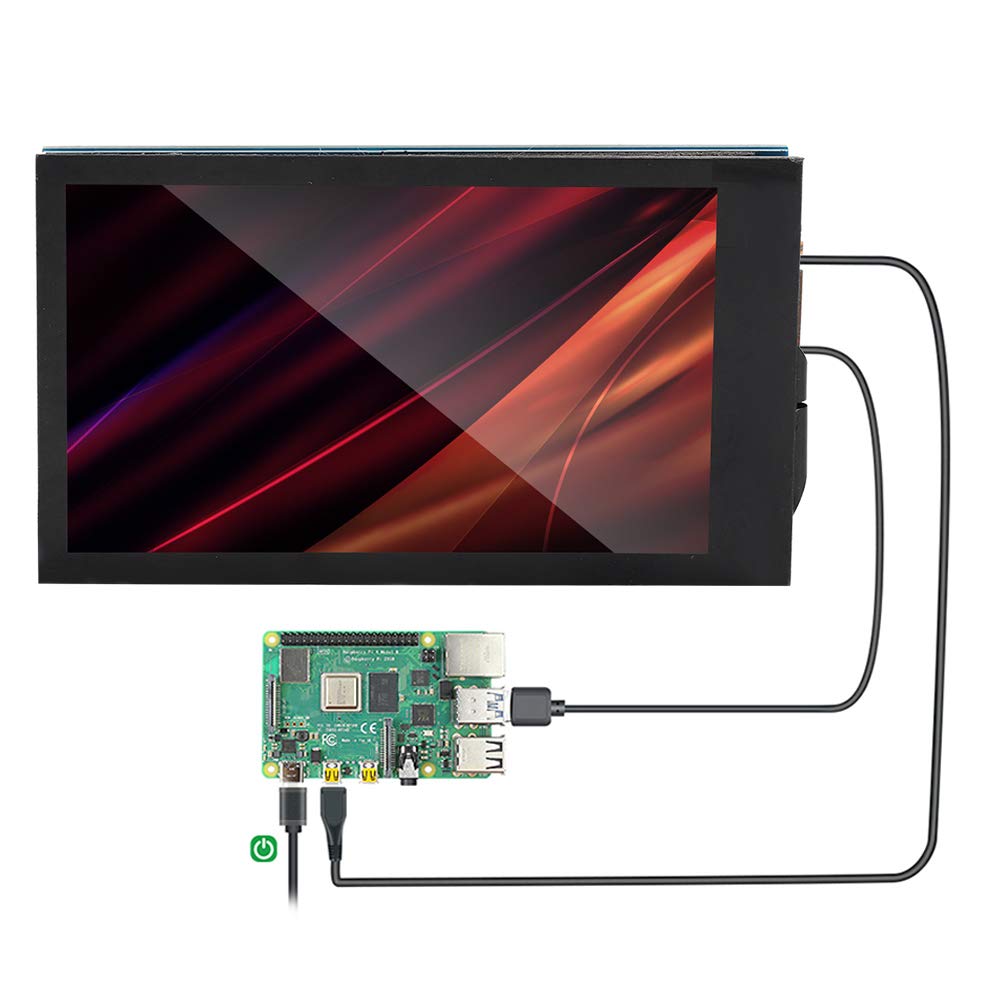 3.5 inch Capacitive Touch Screen for Raspberry Pi, 800x480 Portable HDMI HD LCD Touchscreen Monitor, for Raspberry Pi, for Win10/7
