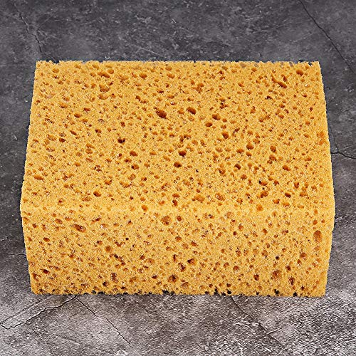 10Pcs Hlyjoon Square Shape Double-Faced Sponge Scouring Pads Square Shape Handheld Nonslip Sponge Washing Cleaner Tool for Car Auto Motorcycle(1 Sell)