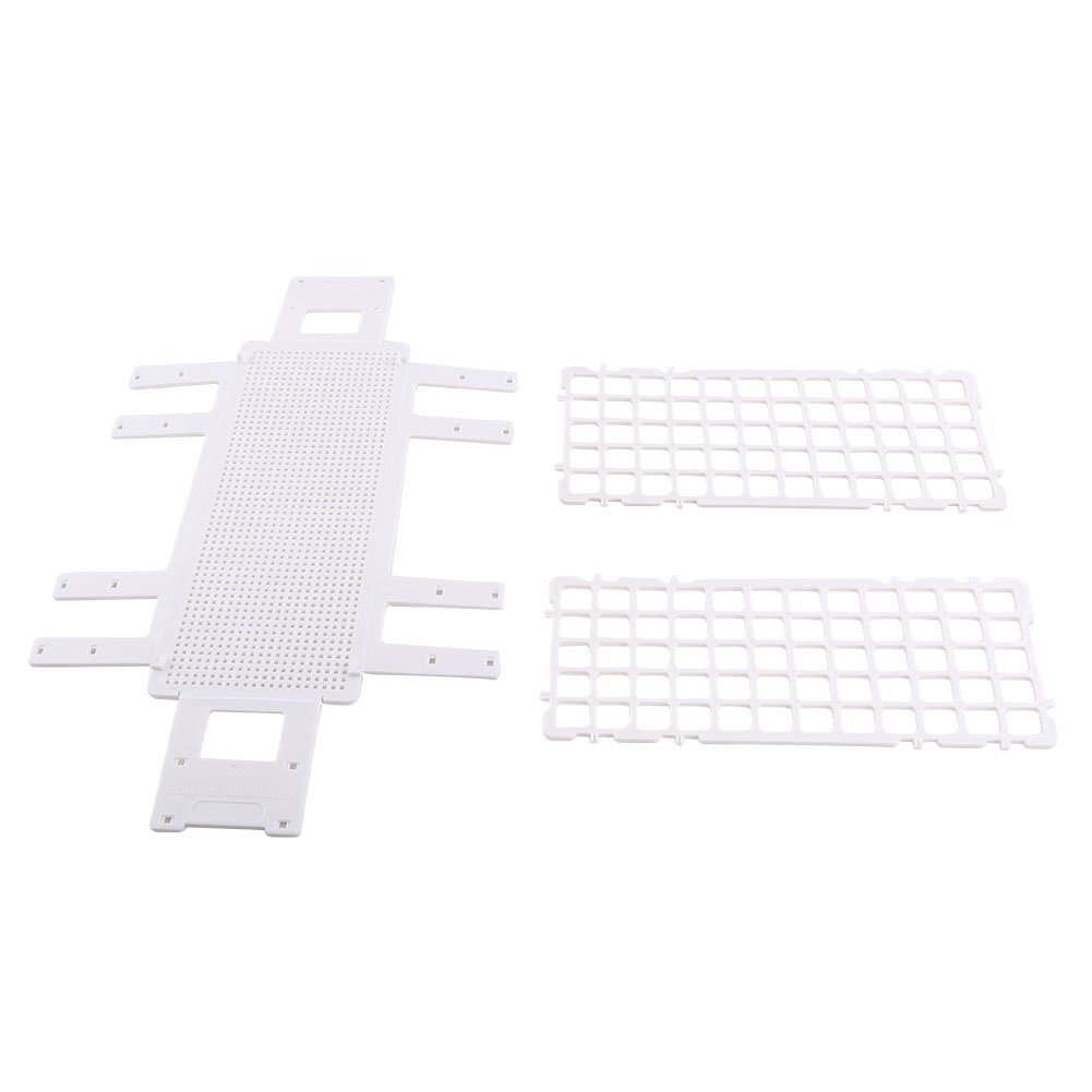 1pc Plastic Test Tube Rack 60 Holes Holder Storage Stand 3 Layers 16mm Hole Detachable for Lab 25 x 10.6 x 6.5cm