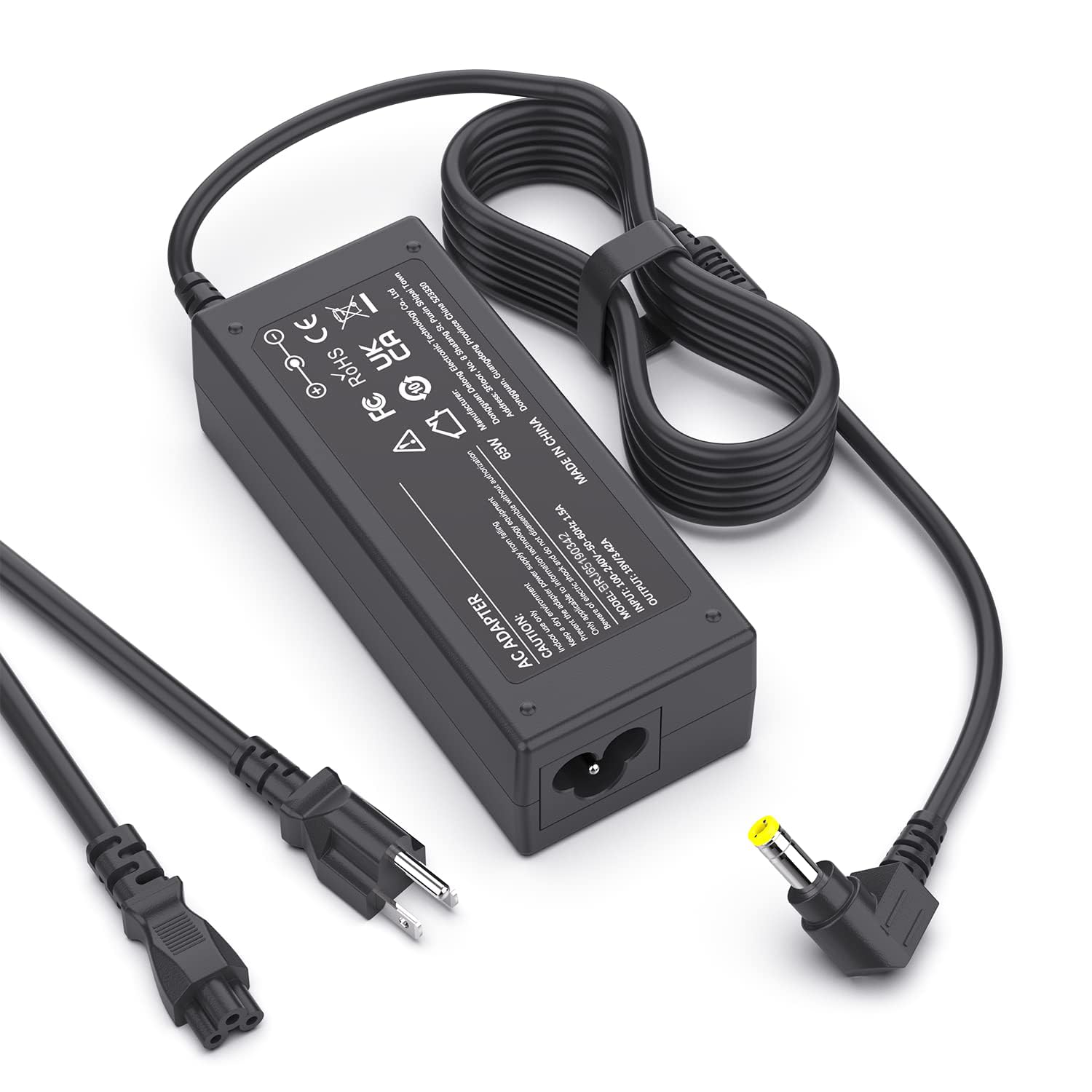 19V HP Monitor Power Cord for VH240A, 22CWA, 27F, 24F, 23ES, 24M, 25VX, 27EB, 27XW, 27XI, 27BW, 27ER, 27ES, 25XW, 25BW, 25XI, 24EA, 23XI, 23BW, ADPC1945; 27" 25" 23.8" 23" 21.5" 20" Power Supply