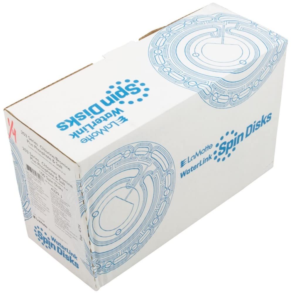 #4329-JĀ Lamotte WaterLink Spin Disks, Chlorine Systems with Phosphate, pkg/100