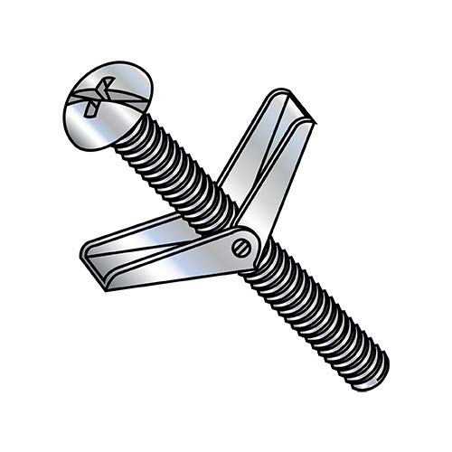 3/8X5 Combination Round Head Toggle Bolt Zinc (Pack Qty 25) BC-3780TBCR by Shorpioen