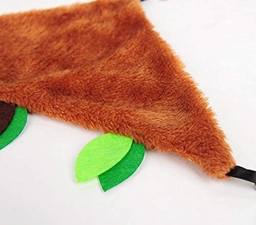 5pcs Hamster Hammock Small Animals Hanging Warm Bed House Cage Nest Accessories Forest Pattern Cage Toy Leaf Hanging Tunnel and Swing for Sugar Glider Squirrel Hamster Playing Sleeping