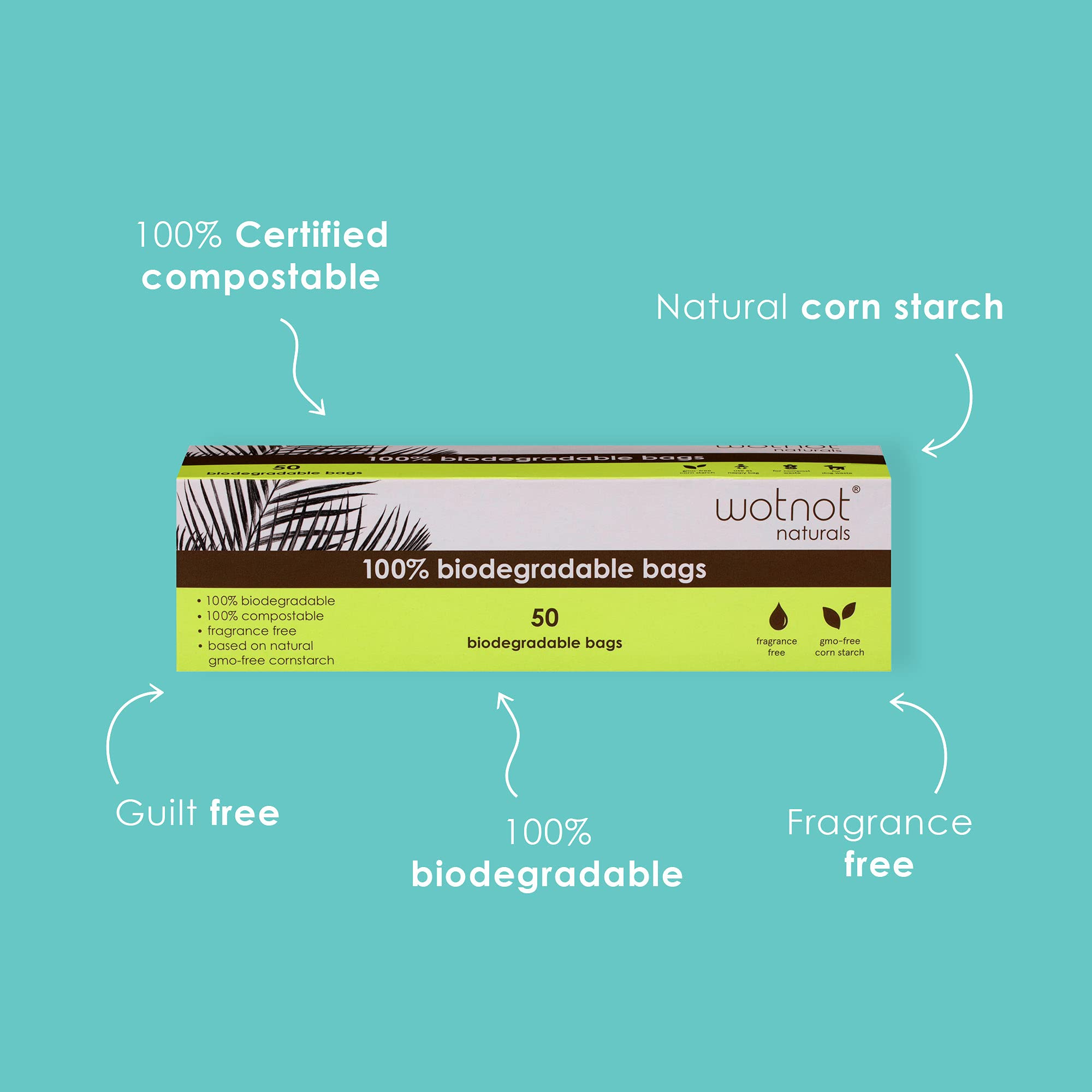 Wotnot - Biodegradable Diaper Bags, 50 Count (Pack of 3)