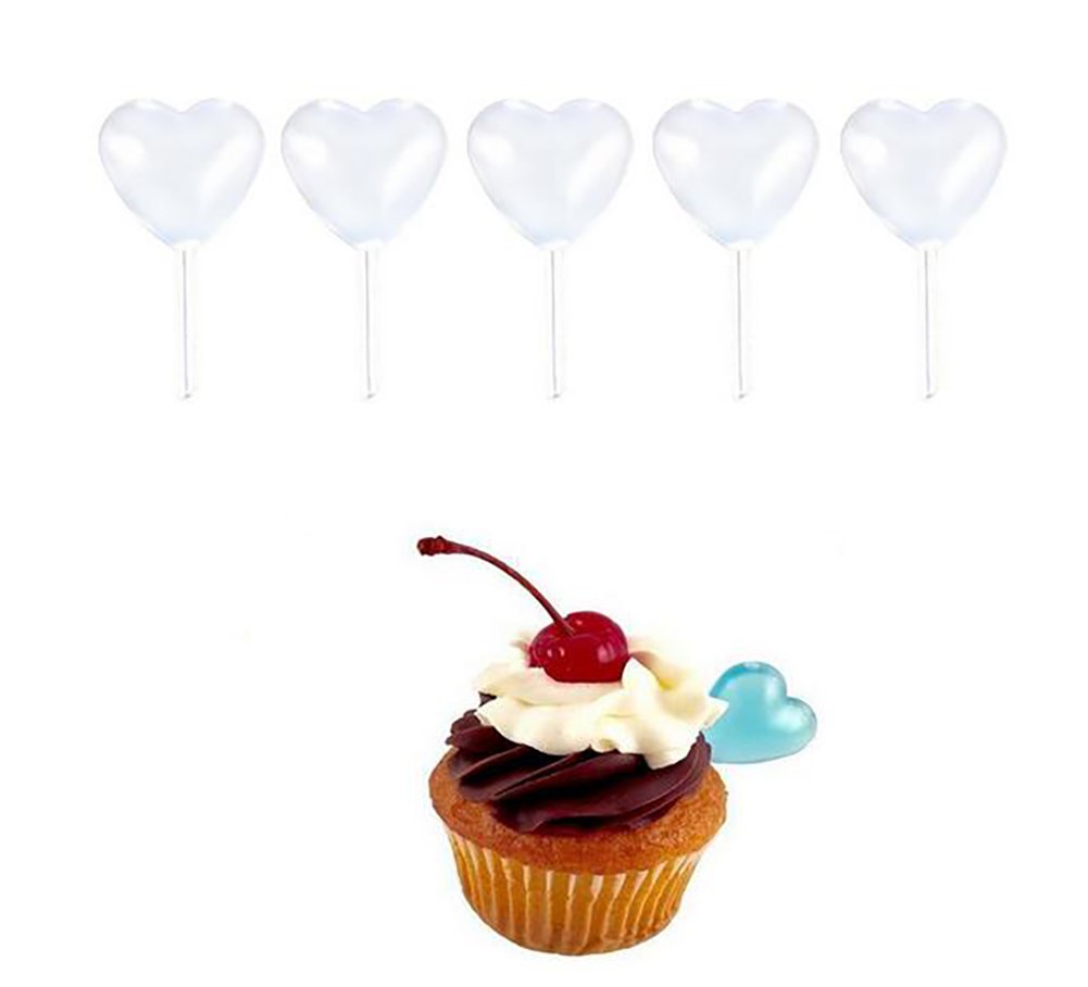 100Pcs 4ml Disposable Clear Plastic Jam Straw Pasteur Pipette Juice Squeeze Transfer Pipettes Dropper Mini Flavor Injector for Chocolate Strawberries Ice Cream Cakes (Love shape)