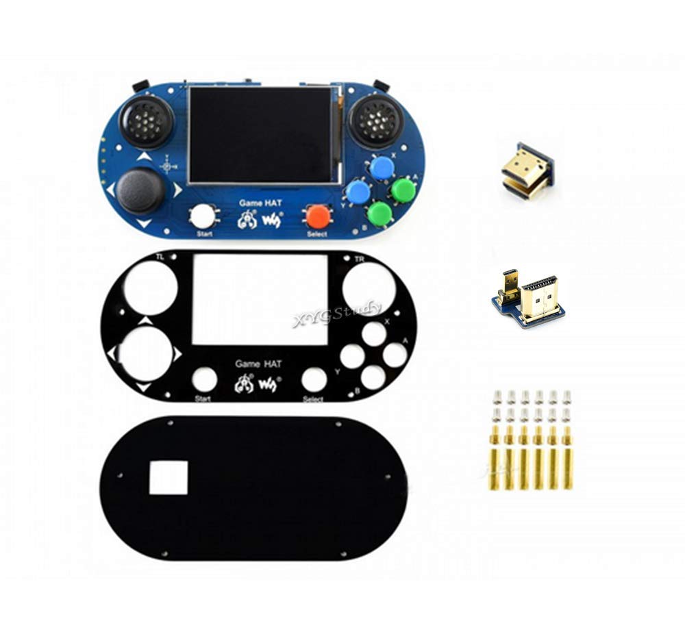 Game HAT Raspberry Pi Handheld Game Console Kit Portable Video Classic Gaming Console with 3.5" 480×320 IPS Screen Display Monitor for Raspberry Pi A+/B+/2B/3B/3B+/4B/Zero/Zero W @XYGStudy