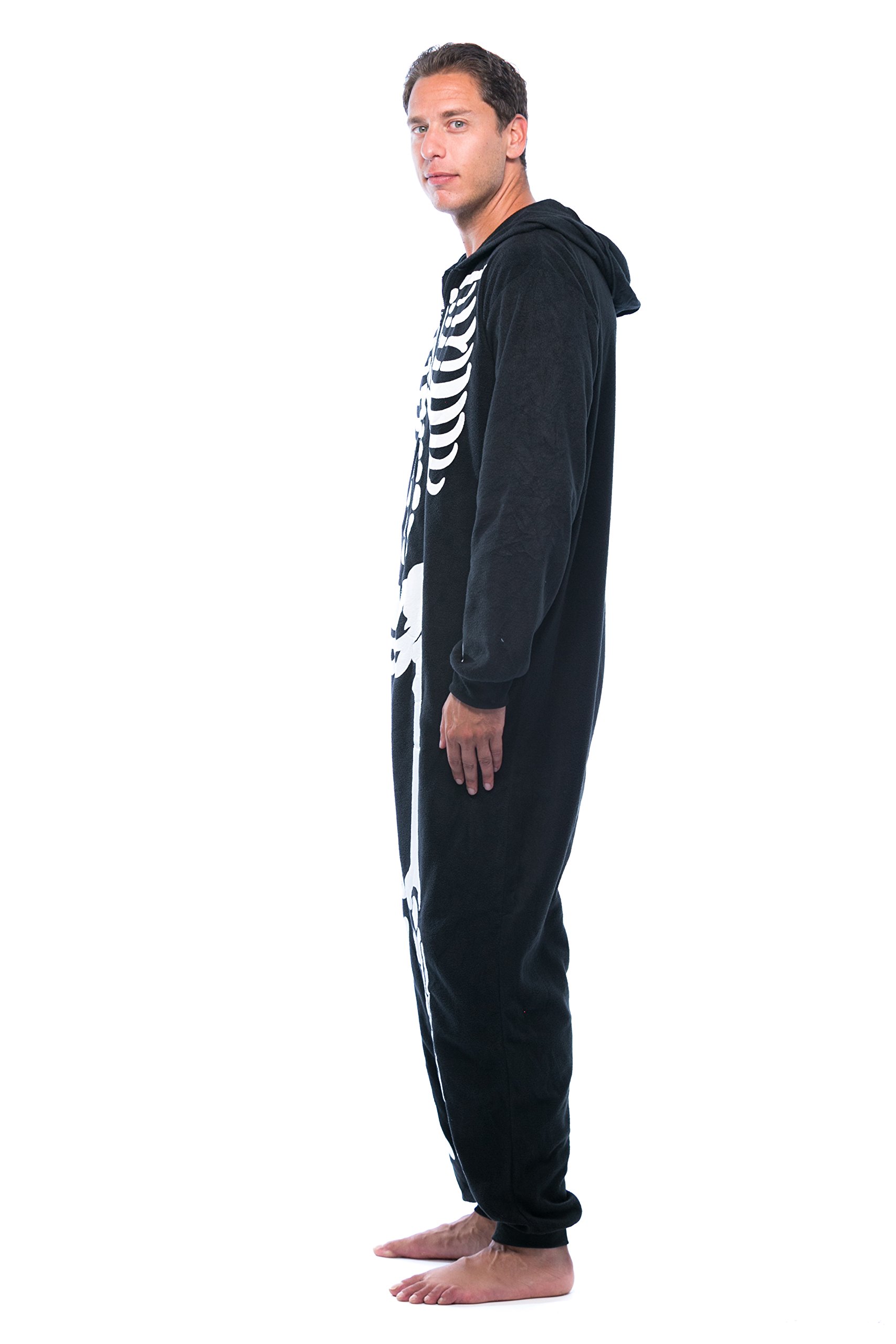 #followme M6259-NEW-S Skeleton Adult Onesie Costume