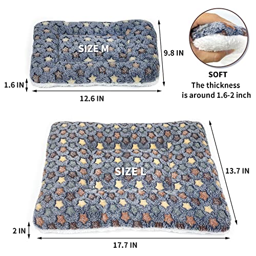 2 Packs of Square Plush Guinea Pig Bed and 1 Small Animals Playpen (Size XS), Cozy Hamsters Sugar Glider Hedgehog Sleep Bed, Rabbit Cage Accessories Mat