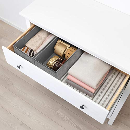 12 Pack Sock Underwear Drawer Organizer Dividers, Foldable Fabric Dresser Drawer Organizers for Clothing, Sock, Undies, Bra, Belt, Tie, Scarf