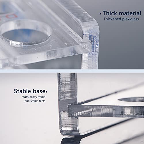 1PCS 50ML Colorimeter Tube Rack Acrylic Strong Test Tube Holder 6 Slots Suit for Tubes Less Than 2.6cm/1.02inch in Diameter (1, 50ML)