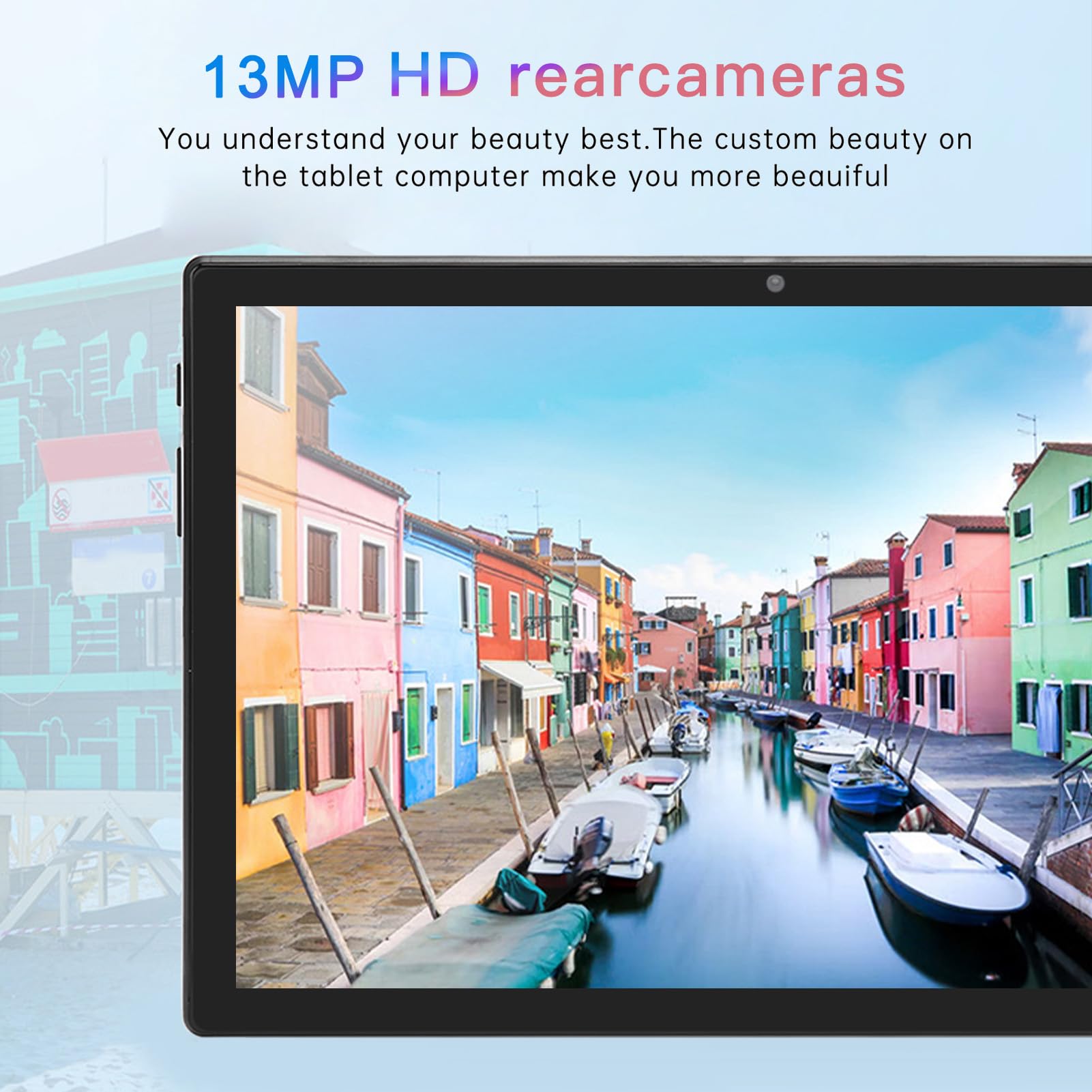 10.1 inch Tablet for Android 11, 8GB+128GB, 3200x1440 HD Screen, MTK6750 8 Core CPU Processor, 5G WiFi 4G LTE Calling Tablet (Blue)