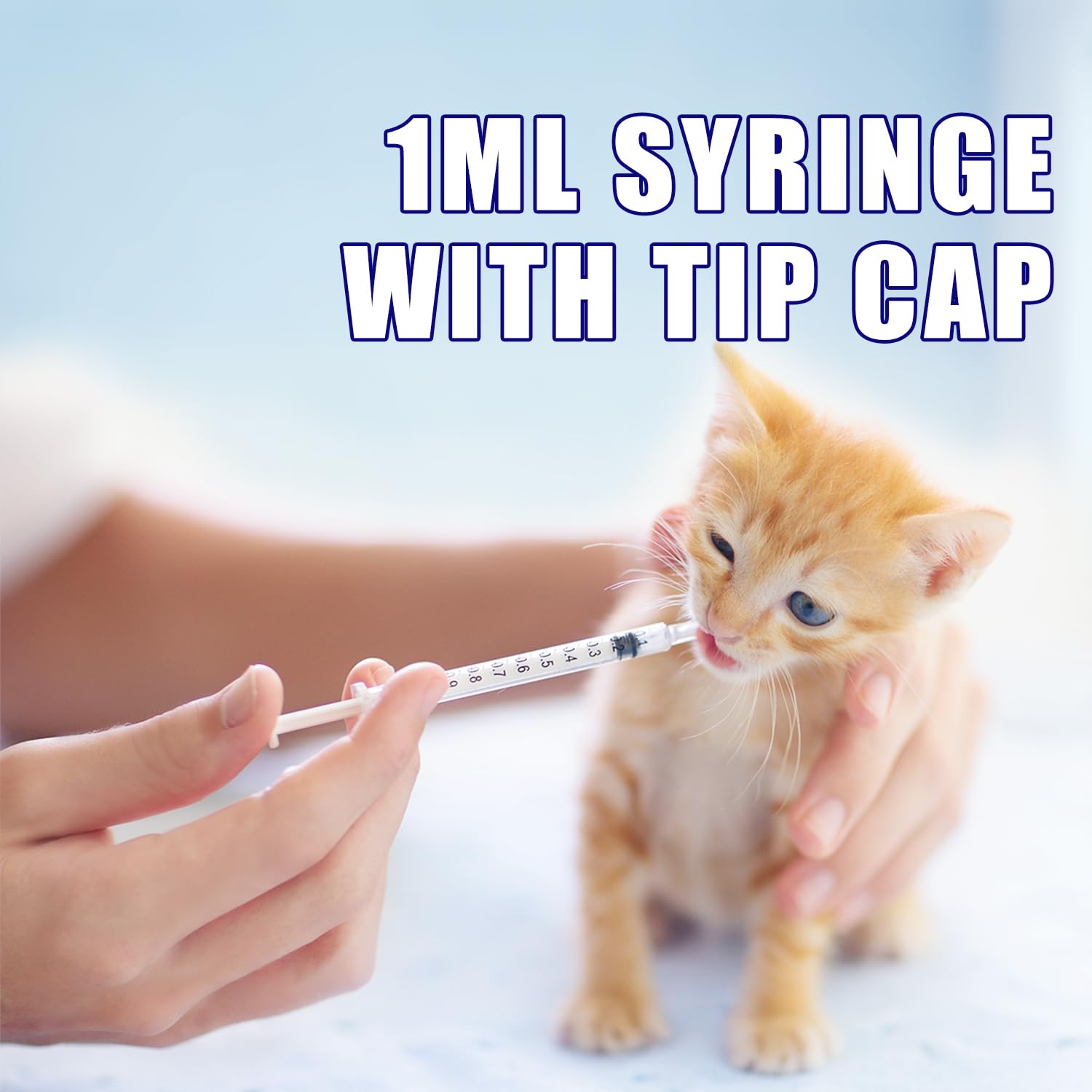 1ml Syringes with Caps (Pack of 100)