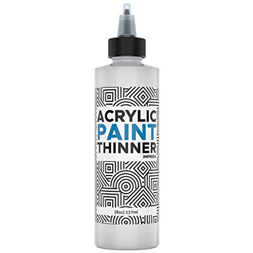 8oz Acrylic Paint Thinner for Slow Drying Acrylic Paints, Made in USA, Acrylic Paint & Slow Drying Mediums Paint Mixes, Thins Paints Without Losing Slow Drying Qualities