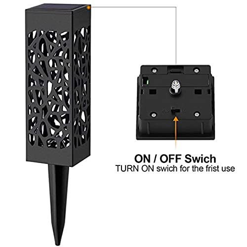 2PCS Warm White Led Solar Pathway Lights Lawn Lamp Outdoor Bulb Light Sensor Waterproof Solar Street Lamp Solar Lights for Home Garden Decor