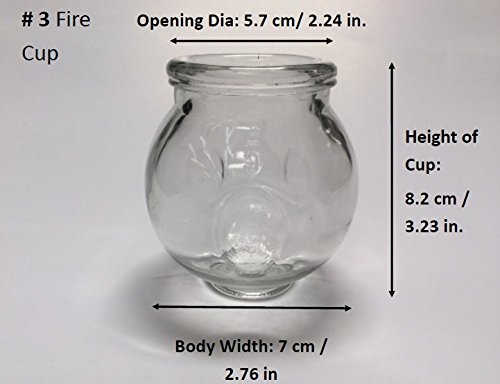 12 pc Fire Glass Cupping Set Jars Professional Quality (4 cups #3) (4 cups #4) (4 cups #5)12 pc Fire Glass Cupping Set Jars Professional Quality (4 cups #3) (4 cups #4) (4 cups #5)