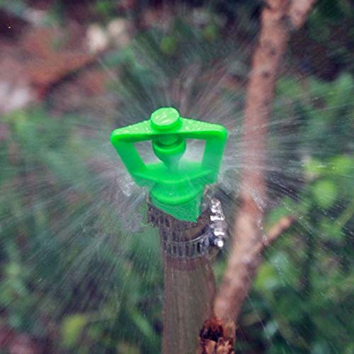 MANHONG Botanical Garden Lawn Nozzle Green Rotating Micro-sprinklers with 1/2" Male Thread Greenhouse Garden Irrigation Lawn Mist Spray Nozzle Watering 10 Pcs (Color : Red)