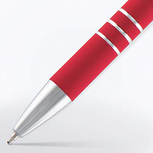25 Cello-Wrapped Soft Touch Ballpoint Pens With Stylus - Stylus Tip Works with All Touchscreen Devices. Individually Packaged in Cello Wrap