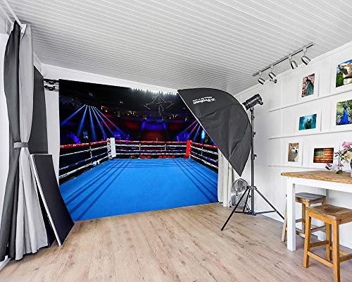 LYLYCTY 7x5ft Photography Backdrops for Boys Birthday Party Boxing Ring Backgrounds Dorm Decorations Backdrop for Men Portrait Backdrops Photo Booth Props BJZYLY6