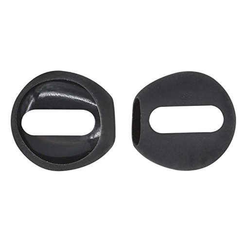 4 Pair Ear Tips Silicone Cover Compatible with AirPods, 2X Super Thin Eartips [Fit in Case] & 2X Anti-Drop Sports Ear Hook Gel [Protective & Great Noise-Isolation], White Black