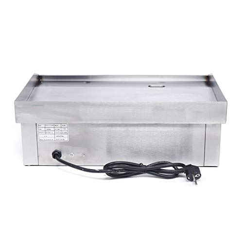 3000W 22" Commercial Electric Countertop Griddle Flat Top Grill Hot Plate Bbq Non-Stick Flat Large Countertop Griddle, Adjustable Thermostatic Control, For Home Or Commercial Places