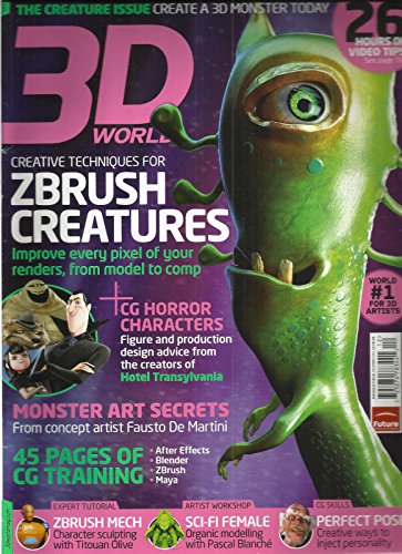 3D WORLD, DECEMBER, 2012 (THE CREATURE ISSUE * CREATE A 3D MONSTER TODAY)