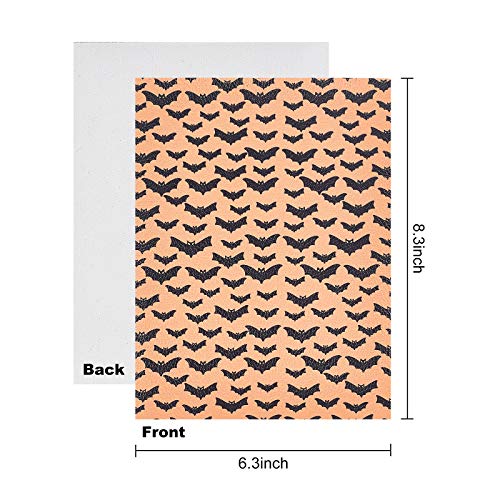 FINGERINSPIRE 10Pcs Halloween Theme Printed Faux Leather Sheets Assorted Synthetic Leather Fabric(8.3x6.3inch) for Making Hair Bow Earrings Making Crafting Party Decor DIY Projects